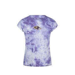 Recovered Damen T-Shirt "NFL Ravens", lila, Gr. L, bedruckt, 100% Baumwolle, Shirts, im zeitlosen Design