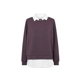 soyaconcept Damen Blusentop "Soya Concept Shirt SC_BANU"5120c plum perfect combi, Gr. XL, Obermaterial: 48% Modal, 48% Polyester, 4% Elasthan, Blusen