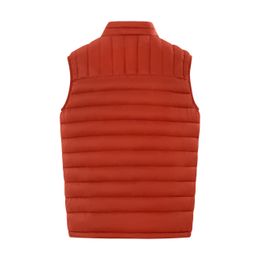 Thomas Goodwin Herren Steppweste "Weste", rot, Gr. S, unifarben, 100% Polyamid, Westen, mit Rei&szlig;verschlusstaschen