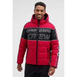 CAMP DAVID Herren Winterjackerot, Gr. 4XL, bedruckt, colorblocking, Material Oberstoff: 100% Polyamid, Futter Rumpf: 100% Polyamid, Futter &Auml;rmel:
