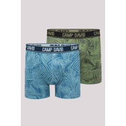 CAMP DAVID Herren Boxershorts "Set:", Gr. XXL, bunt, Material: 95% Baumwolle, 5% Elasthan, bedruckt, Unterhosen, mit All Over Print