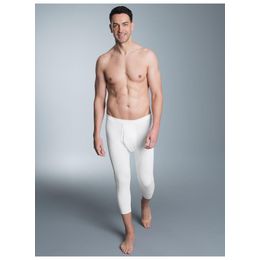 TRIGEMA Herren Lange Unterhose "TRIGEMA 3/4 Unterhose im Doppelpack", Gr. 6, wei&szlig;, 100% Baumwolle (Bio-Baumwolle kbA), Unterhosen
