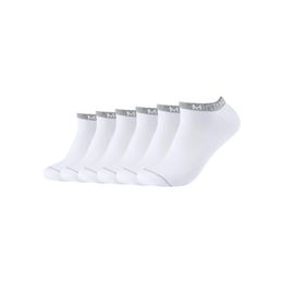 Mustang Herren Socken "casual", Gr. 39, wei&szlig;, Baumwollmischung, uni und meliert, Socken, mit softem Materialmix