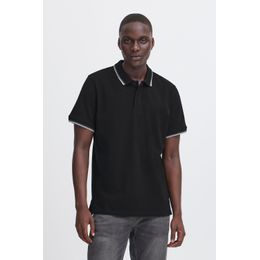 Poloshirt Blend "BHPrisal", Herren, Gr. XXL, schwarz, Web, 100% Baumwolle, unifarben, normal normal, hoch geschlossener Ausschnitt, Rippb&uuml;ndchen, Shirts, L&auml;ssiges Poloshirt