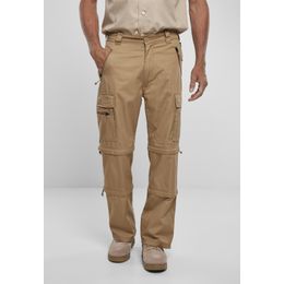 Brandit Damen Stoffhose "Brandit Herren Savannah Removable Legs Pants"camel, Gr. L, unifarben, 65% Polyester, 35% Baumwolle, Hosen