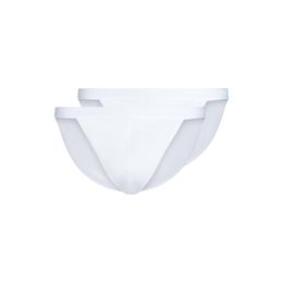 Skiny Herren Slip "Slip 2er Pack", Gr. L, wei&szlig;, Obermaterial: 100% Baumwolle CO., Unterhosen