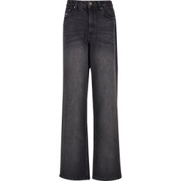 Bequeme Jeans Karl Kani "Karl Kani Karl Kani OG Five Pocket Straight Leg Denim vintage", Damen, Gr. 24, Normalgr&ouml;&szlig;en, schwarz, 100% Baumwolle, unifarben, Jeans