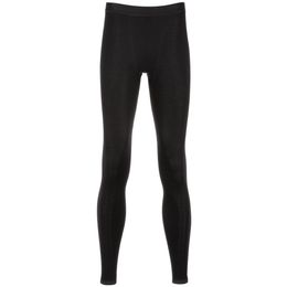 TRIGEMA Damen Lange Unterhose "TRIGEMA Lange Funktionshose", Gr. XS, schwarz, Aussenseite: 100% Baumwolle, Innenseite: 66% Baumwolle, 22% Polyester,