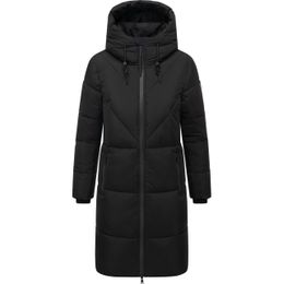 Navahoo Damen Steppmantel "K&auml;ltekuschel XIV"schwarz, Gr. L, Obermaterial: 100% Polyester; Innenfutter: 100% Polyester; Wattierung: 100% Polyester;