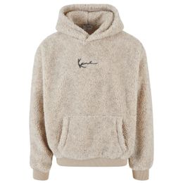 Karl Kani Herren Longsleeve "Karl Kani Herren KM233-020-3 KK Metal Signature Teddy Os Hoodie"sanftes wei&szlig;, Gr. S, unifarben, 100% Polyester