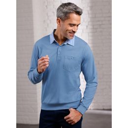 CLASSIC Herren Poloshirt "Poloshirt", blau, Gr. 56, unifarben, 100% Baumwolle, Kragen:100% Baumwolle, Shirts