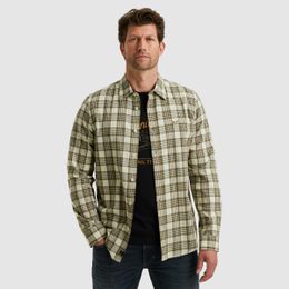PME-Legend PME LEGEND Herren Karohemd, beige, Gr. 4XL, kariert, Web, Obermaterial: 100% Baumwolle, Hemden, mit Knopfleiste