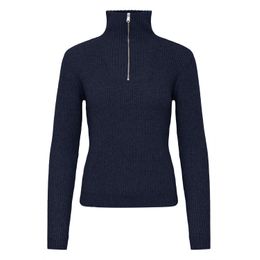 oxmo Damen Troyer "Troyer OXBMMOLARA HALFZIP"navy blazer, Gr. M, Obermaterial: 93% Polyester PES. 5% Wolle mw. 2% Elasthan EL., Pullover