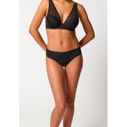 Panty Skiny "Initialace", Damen, Gr. 38, schwarz, Microfaser, Obermaterial: 85% Polyamid, 15% Elasthan. Spitze: 90% Polyamid, 10% Elasthan, unifarben, k&ouml;rpernah, Unterhosen Panty, gro&szlig;z&uuml;gige Spitze am R&uuml;ckteil, Mikrofaser, elastisch