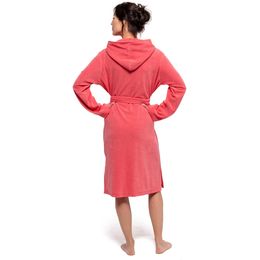 M&ouml;ve Unisex-Bademantel M&Ouml;VE, L:100cm, rot, Obermaterial: 80% Baumwolle, 20% Polyester, Hausm&auml;ntel, "ideal f&uuml;r Sauna & Spa, Hotelbademantel, Morgenmantel"