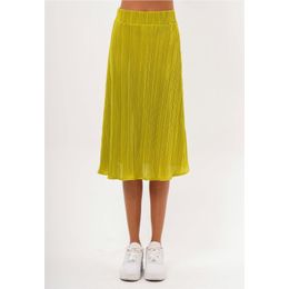 FRESHLIONS Damen Sommerrock "Danica", gr&uuml;n, Gr. S, 100% Polyester, R&ouml;cke, im einfarbigen Design