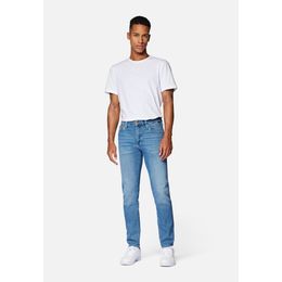 Mavi Herren Tapered-fit-Jeans "CHRIS", blau, Gr. 38, Stoff, 90% Baumwolle, 6% Elastomultiester, 4% Elasthan, Jeans, Eng zulaufende Jeans