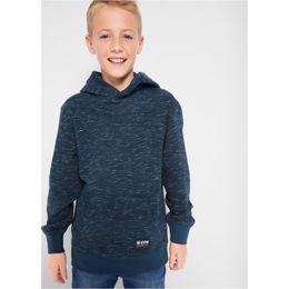 bonprix Kinder Hoodie, blau, Gr. 164, Obermaterial: 74% Baumwolle, 26% Polyester. Kapuzenfutter: 60% Baumwolle, 40% Polyester, Sweatshirts