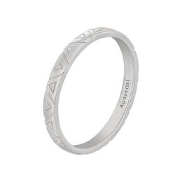 CAI CA&Iuml; Damen Fingerring "925 Silber rhodiniert Dreiecke Stacking", 048 (15,3), Silber 925 (Sterlingsilber), wei&szlig;, Silber 925 (Sterlingsilber),
