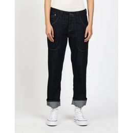 Comfort-fit-Jeans Gang "Gang Jeans Straight Fit 94THELMA WORKER", Damen, Gr. 25, Einheitsgr&ouml;&szlig;e, denim dunkelblau, Denim/Jeans, 98% Baumwolle, 2% Elasthan, Jeans