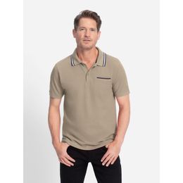 Catamaran Herren Kurzarmshirt "Kurzarm-Poloshirt", beige, Gr. 60, unifarben, 100% Baumwolle, Shirts
