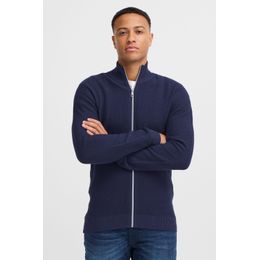 Blend Herren Strickjacke "BHMGOMAZ", blau, Basic, Gr. XXXL, unifarben, Feinstrick, 100% Baumwolle, Strickjacken, Stilvolle Strickjacke mit