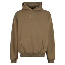 Karl Kani Herren Kapuzensweatshirt "Karl Kani KK Small Signature Essential Os Hoodie"braun, Gr. M, 80% Baumwolle, 20% Polyester, Sweatshirts