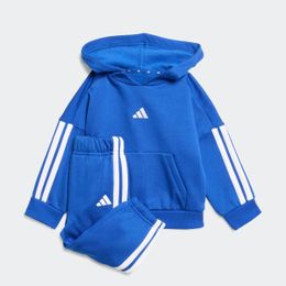 M&auml;dchen Trainingsanzug "I 3S FL HD JOG", wei&szlig;, Gr. 74, adidas Sportswear, Obermaterial: 70% Baumwolle, 30% Polyester, Sportanz&uuml;ge
