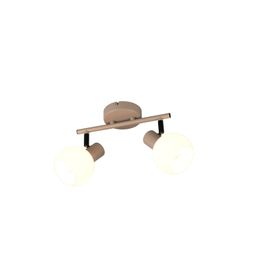 REALITY Boba Deckenspot Beige, 2-flammig