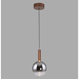 Paul Neuhaus BOWL Pendelleuchte LED Braun, 1-flammig