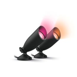 WiZ Outdoor Bodenspot LED Schwarz, 1-flammig, Farbwechsler