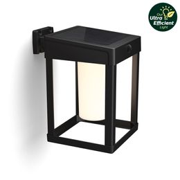 Philips Outdoor A-Label Solar Camill Wandleuchte LED Schwarz, 1-flammig, Bewegungsmelder
