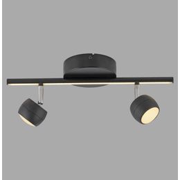 Leuchten Direkt JUST LIGHT JARIK Deckenleuchte LED Schwarz, 3-flammig