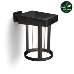 Philips Outdoor A-Label Solar Camill Wandleuchte LED Schwarz, 1-flammig, Bewegungsmelder