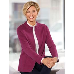 Classic Basics Damen Shirtjacke "Shirtjacke", lila, Gr. 46, unifarben, 100% Baumwolle, Shirts