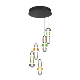 Trio Minerva Pendelleuchte LED Bunt, 5-flammig