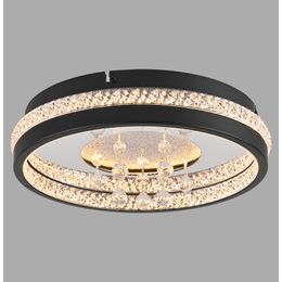 Leuchten Direkt JUST LIGHT HANNI Deckenleuchte LED Schwarz, 1-flammig