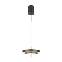 Trio KEATON Pendelleuchte LED Schwarz-Gold, 1-flammig