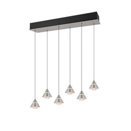 Trio Romeo Pendelleuchte LED Nickel-Matt, 6-flammig