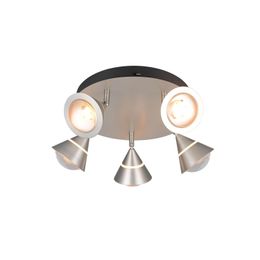 Trio Romeo Deckenleuchte LED Nickel-Matt, 5-flammig