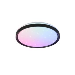 REALITY Solit Deckenleuchte LED Schwarz, 1-flammig, Fernbedienung, Farbwechsler