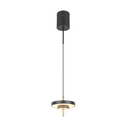 Trio KEATON Pendelleuchte LED Schwarz-Gold, 1-flammig