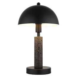Pilzlampe Globo Janie Tischleuchte Schwarz, 1-flammig