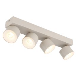 Globo Rae Deckenleuchte LED Sandfarben, 4-flammig