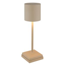Globo Dixon Tischleuchte LED Sandfarben, 1-flammig