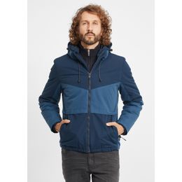 Blend Herren Winterjacke "BHFoma", blau, Gr. XXL, gemustert, 100% Polyester, Jacken, Stilvolle Herren Winterjacke mit Kapuze