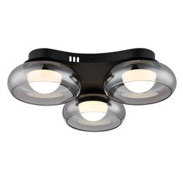 Globo Carlene Deckenleuchte LED Schwarz, 1-flammig