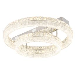 Globo Laurel Deckenleuchte LED Chrom, 1-flammig, Fernbedienung