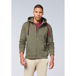 Chiemsee Herren Sweatjacke, gr&uuml;n, Gr. S, unifarben, 60% Baumwolle, 40% Polyester, Sweatjacken