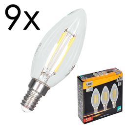hofstein LED E14 9er Set 4 Watt 2700 Kelvin 470 Lumen